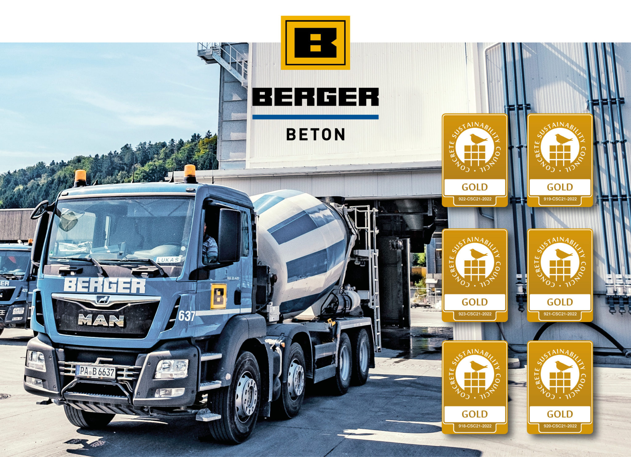 Sechsmal „Gold“ für Berger Beton