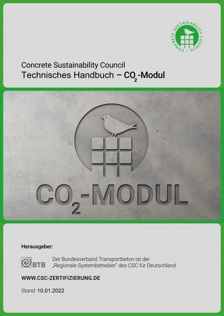 Downloads zum Concrete Sustainability Council (CSC) in Deutschland