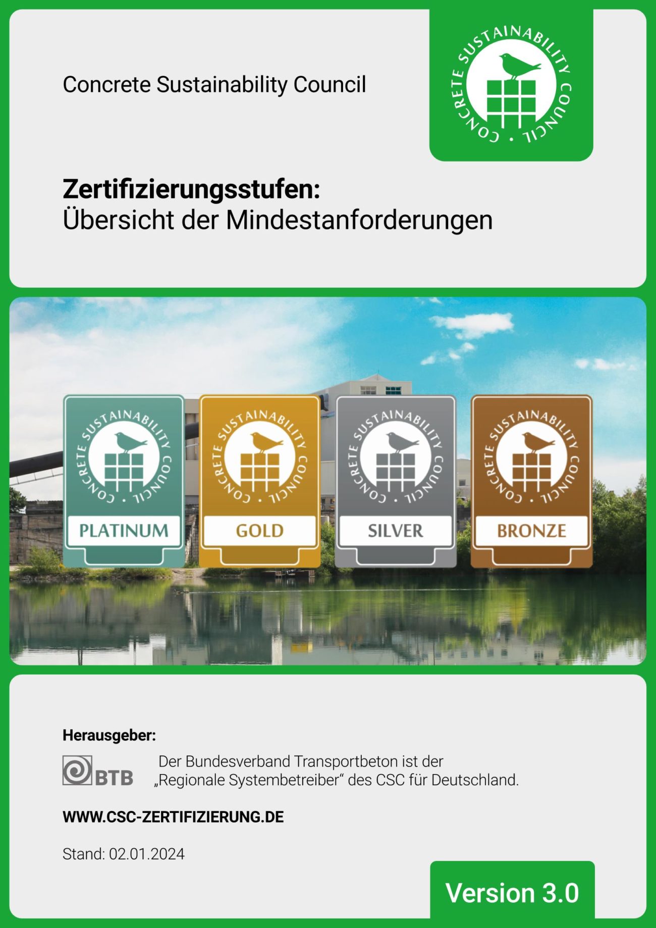 Downloads zum Concrete Sustainability Council (CSC) in Deutschland